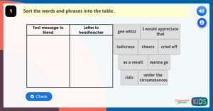 Year 6 Recognising Formal and Informal Writing | Classroom Secrets Kids