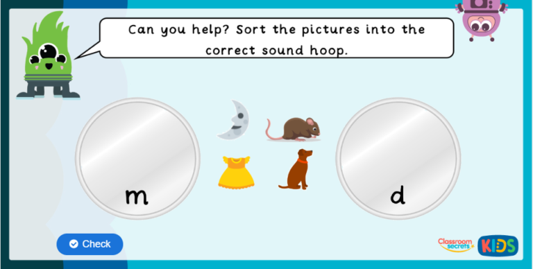 Phase 2 Phonics Match Pictures to Sounds Game 2 | Classroom Secrets Kids