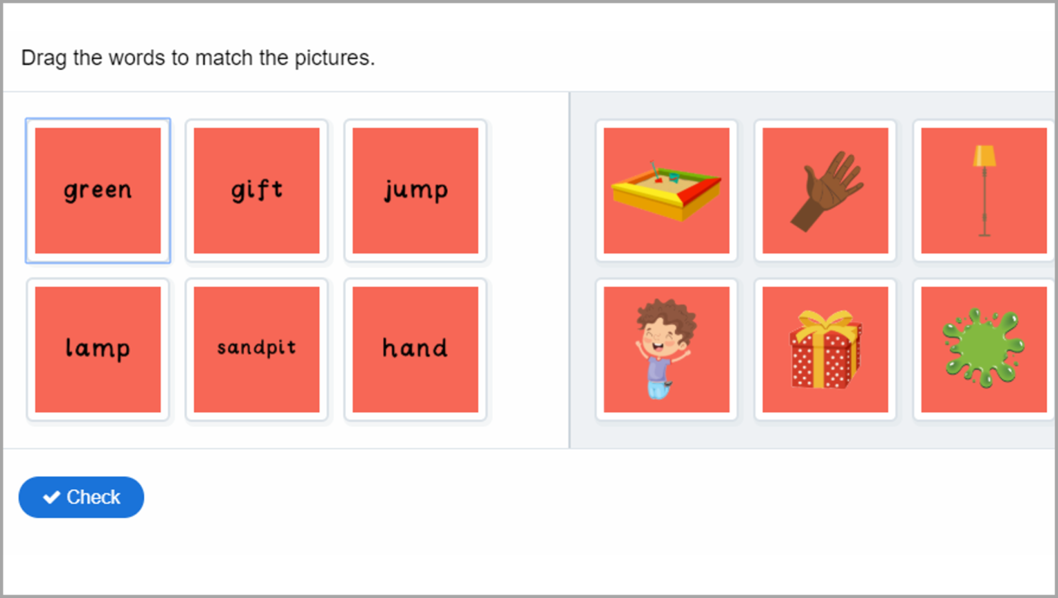 Phase 4 Phonics Year 1 Match Words to Pictures Game 4 | Classroom ...