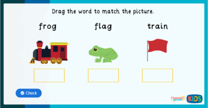 Phonics Word Match CCVC Game Phase 4 | Classroom Secrets Kids