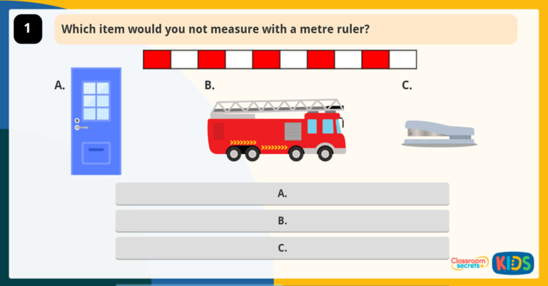 Year 2 Measure Length m | Classroom Secrets Kids
