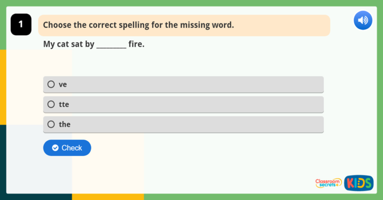 Spelling | Classroom Secrets Kids