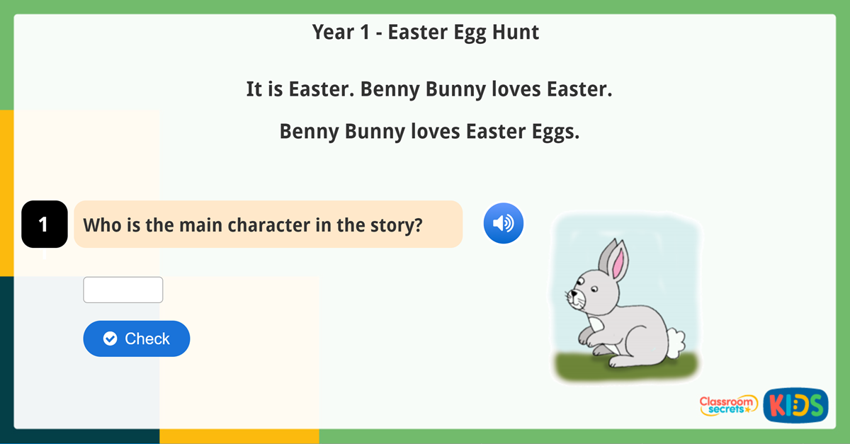 Year 1 Easter Reading Comprehension Easter Egg Hunt | Classroom Secrets ...