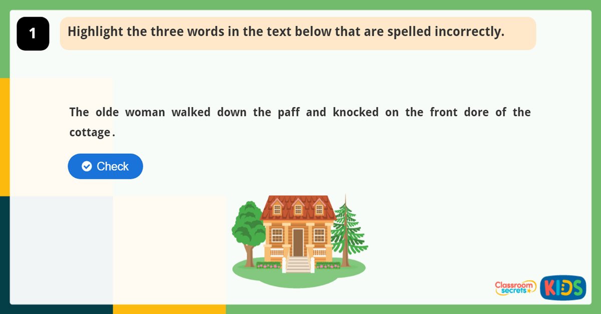 Year 2 Spelling Game 2 | Classroom Secrets Kids