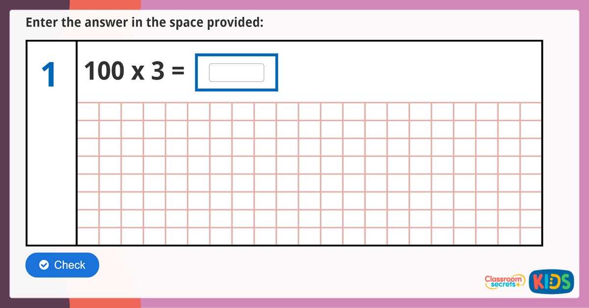 Year 3 Arithmetic Quiz 2 | Classroom Secrets Kids