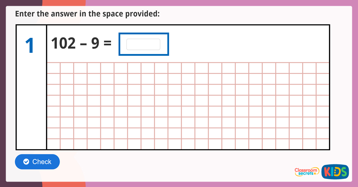 Year 3 Arithmetic Quiz 4 | Classroom Secrets Kids