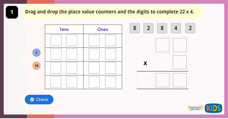 Year 3 Multiply 2 Digits by 1 Digit 1 | Classroom Secrets Kids