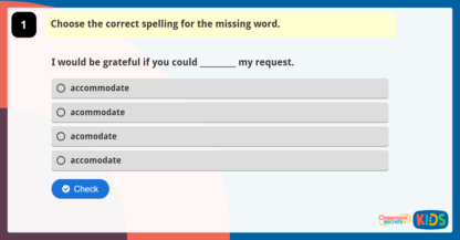 Common Exception Words Set 1 Year 5 and Year 6 | Classroom Secrets Kids