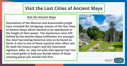 Year 6 Reading Comprehension Lost Cities of Ancient Maya | Classroom ...