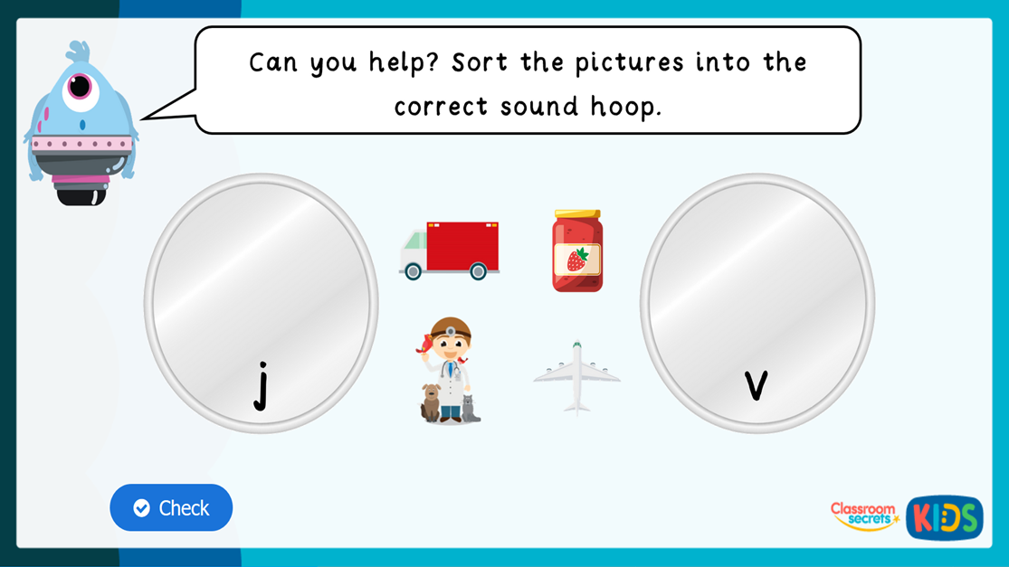 Phase 3 Phonics Match Pictures to Sounds Game 1 | Classroom Secrets Kids