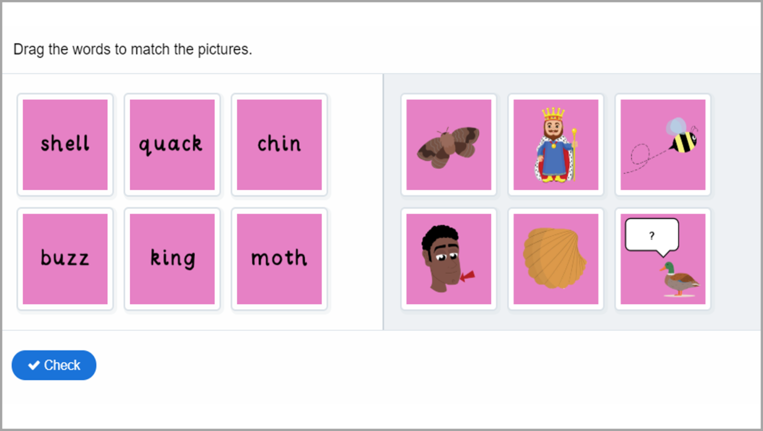 Phase 3 Phonics Match Words to Pictures Game 2 | Classroom Secrets Kids