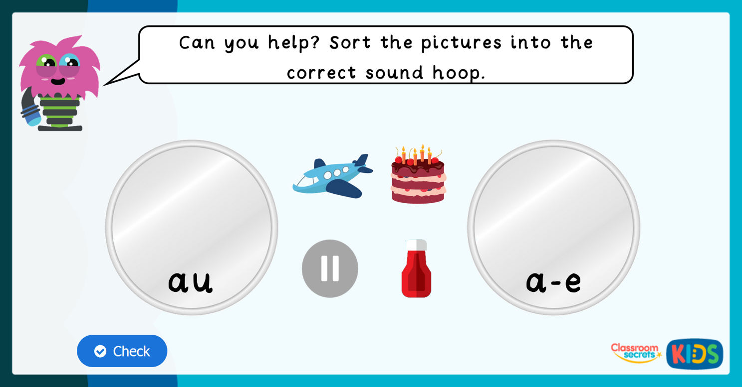 Phase 5 Phonics Match Pictures to Sounds Game 3 | Classroom Secrets Kids