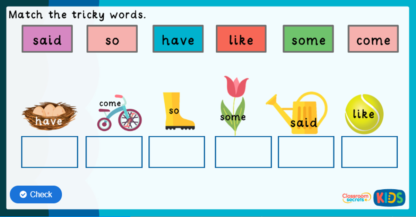 Phonics Tricky Words Game Phase 4 | Classroom Secrets Kids