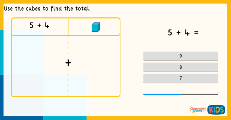 Reception Adding Two Single Digits | Classroom Secrets Kids