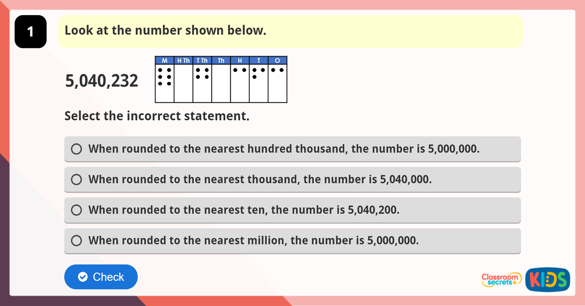 Year 6 Rounding Numbers Game | Classroom Secrets Kids