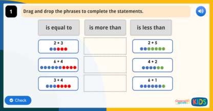 Year 1 Addition and Subtraction Maths Game Compare Number Sentences ...