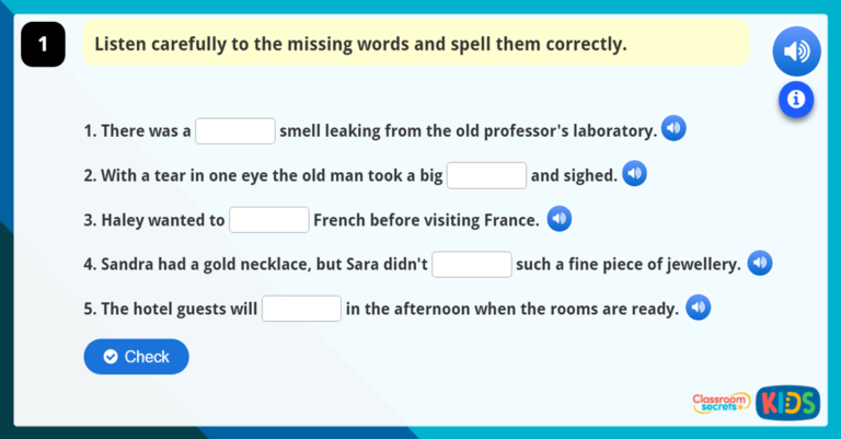 Year 4 Spellings and Definitions Matching Activity 3 | Classroom ...