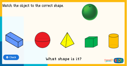 Reception 3D Shapes Recognition Game | Classroom Secrets Kids