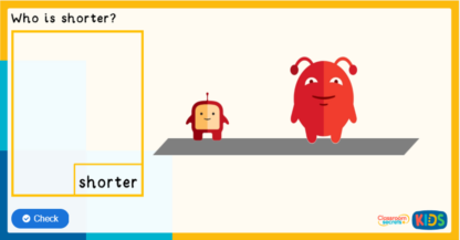 Reception Taller and Shorter Height Game | Classroom Secrets Kids