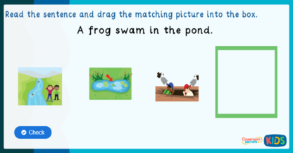 Phonics Phase 4 Sentence Game 1 | Classroom Secrets Kids