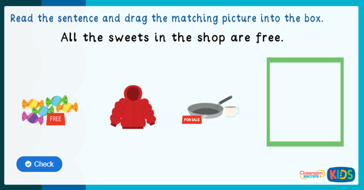 Phonics Phase 4 Sentence Game 2 | Classroom Secrets Kids