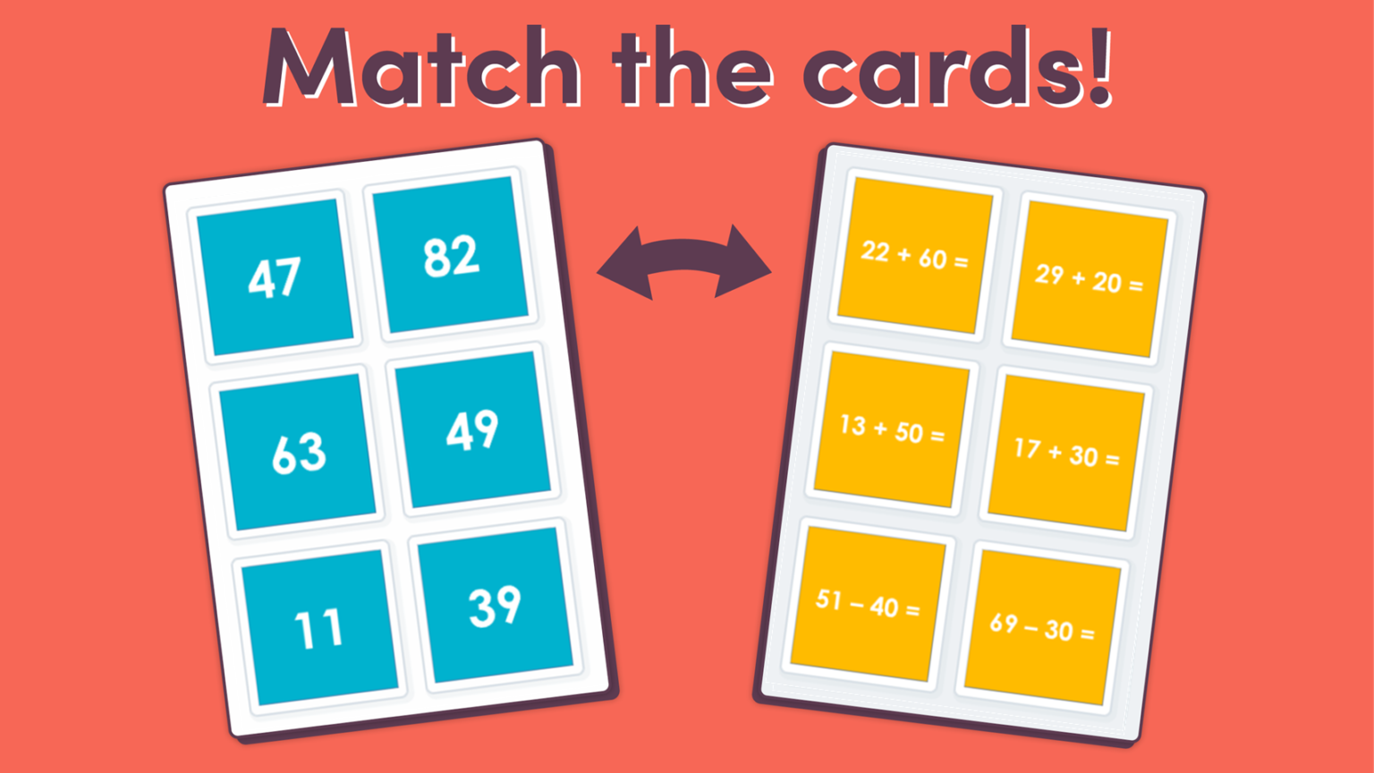 Year 2 Add and Subtract 10s Matching Game | Classroom Secrets Kids