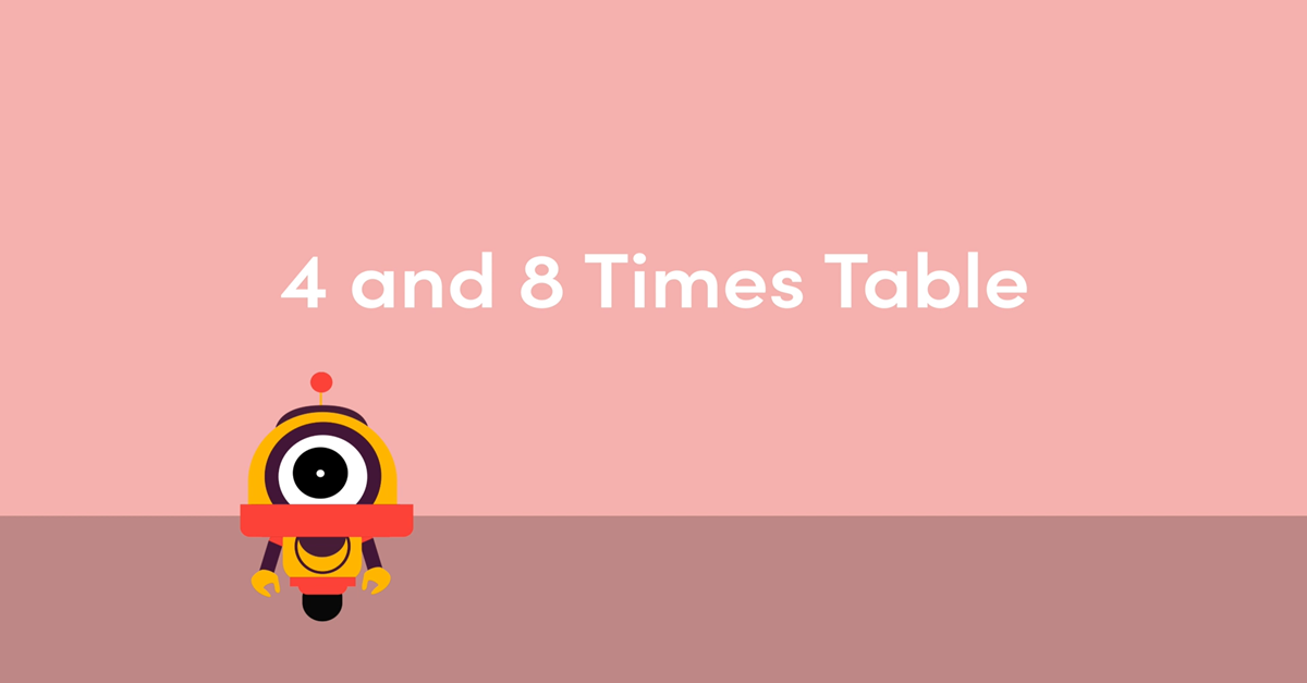 Year 3 4 and 8 Times Table Interactive Animation | Classroom Secrets Kids