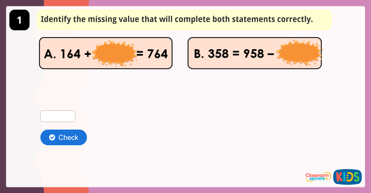 Year 3 Find 100 More or Less Game | Classroom Secrets Kids