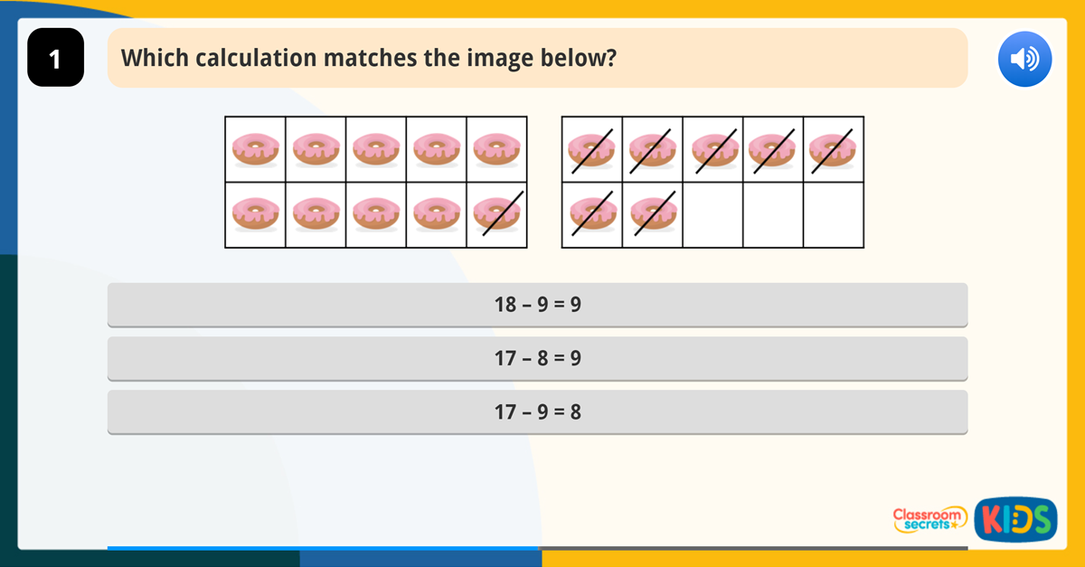 Year 1 Subtraction Crossing 10 Game | Classroom Secrets Kids