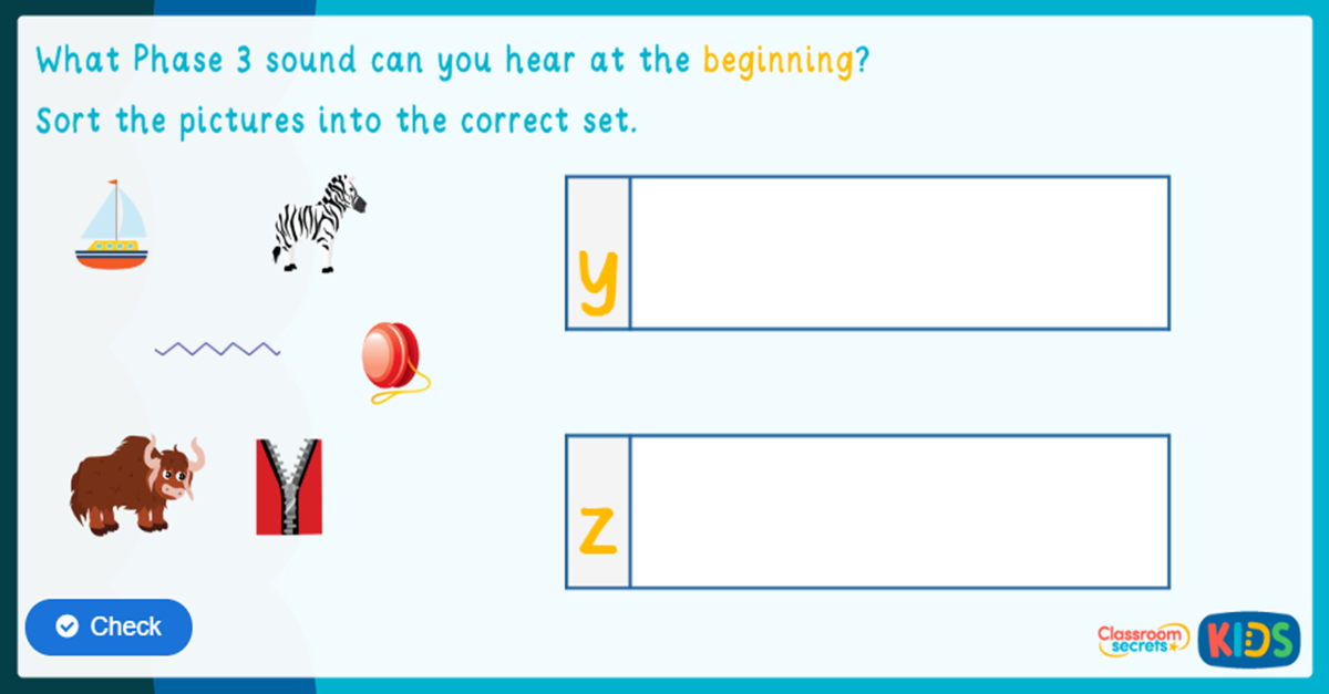 Phonics Phase 3 Identify the Sound Game 2 | Classroom Secrets Kids