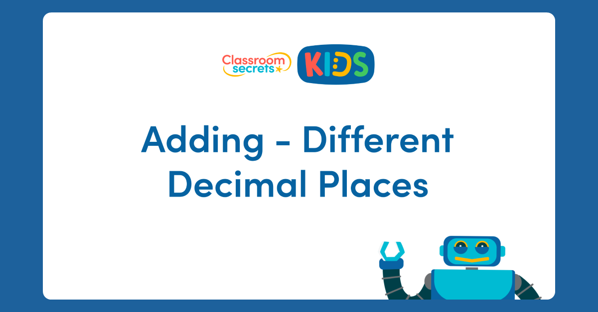 Year 5 Adding Decimals with Different Decimal Places Game | Classroom ...
