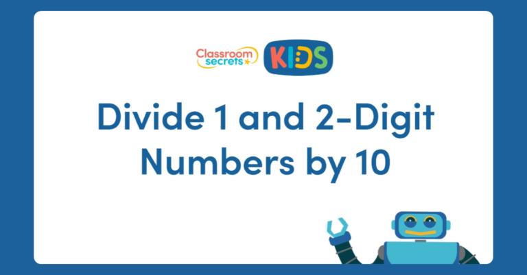 Divide 1 and 2-Digit Numbers by 10 Video Tutorial | Classroom Secrets Kids