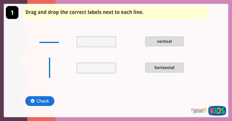 Year 3 Horizontal and Vertical Lines Game | Classroom Secrets Kids