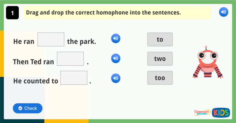 Year 1 Vocabulary Challenge 1 | Classroom Secrets Kids