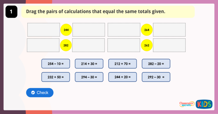 Year 3 Add and Subtract 3-Digit Numbers and Tens Game 2 | Classroom ...