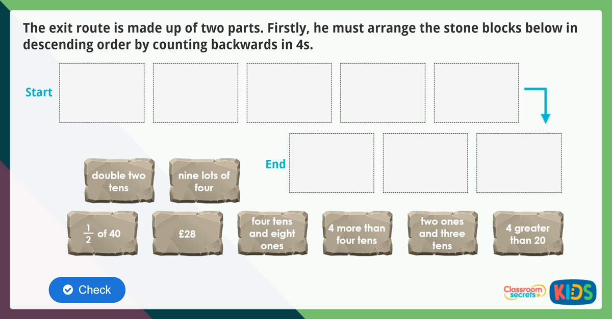 Year 3 Count in Multiples of 4 and 8 Maths Challenge | Classroom ...
