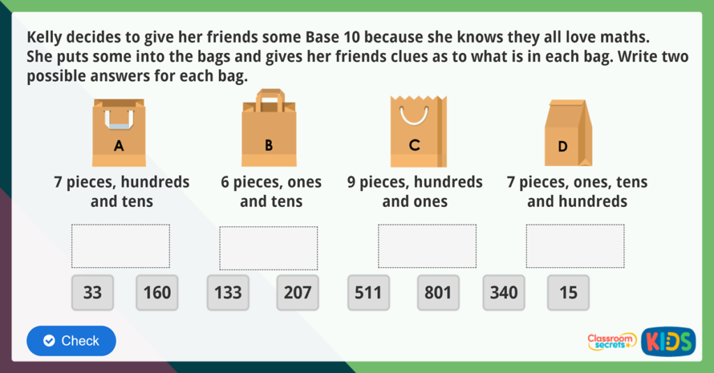 Year 3 Read and Write Numbers up to 1,000 Maths Challenge 1 | Classroom ...