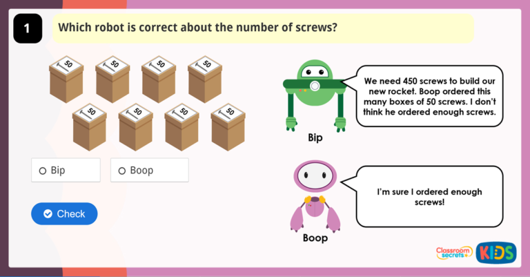 Year 3 Solve Number Problems Game | Classroom Secrets Kids