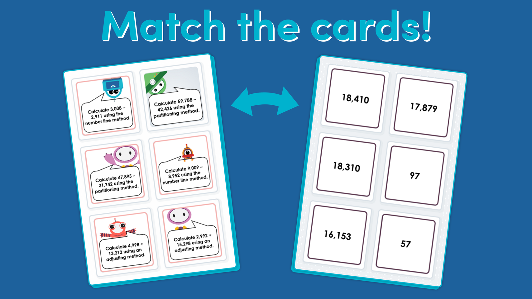 Year 5 Mental Addition and Subtraction Matching Game | Classroom ...