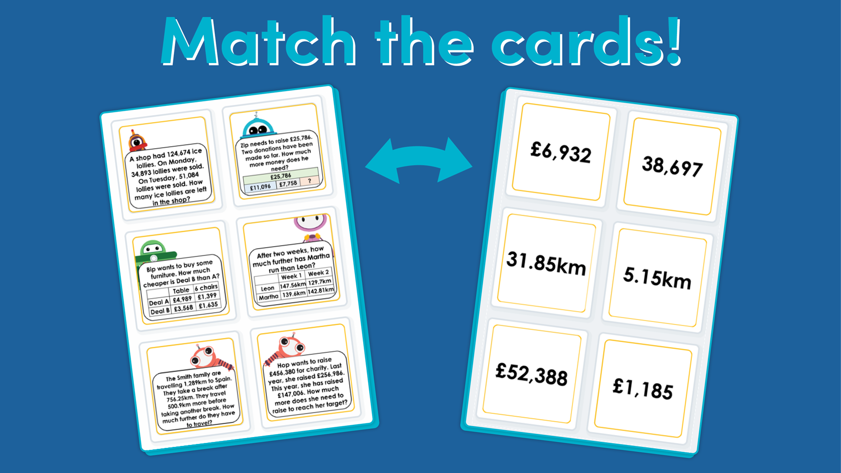 Year 6 Multi-Step Problems Matching Activity | Classroom Secrets Kids