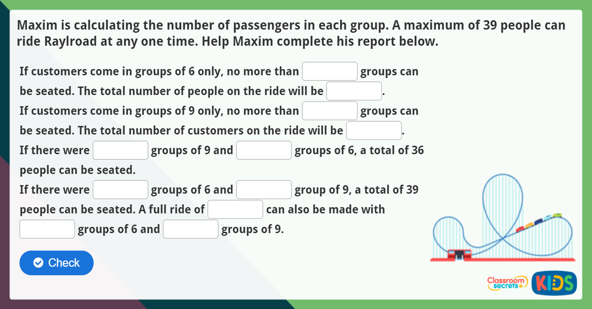 Year 4 Count in multiples of 6, 7, 9, 25 and 1000 Maths Challenge Q2 ...