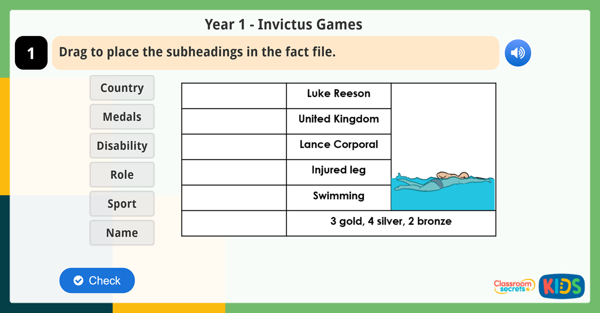 Year 1 Features of Texts Reading Challenge | Classroom Secrets Kids