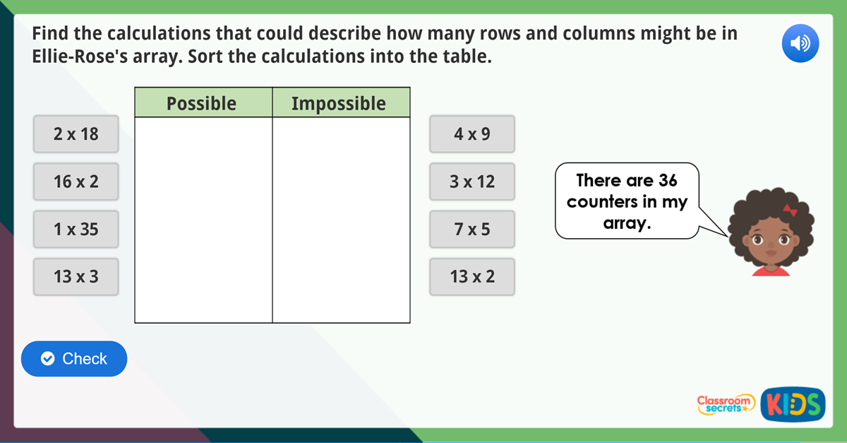 Year 1 Multiplication Problems Maths Challenge | Classroom Secrets Kids