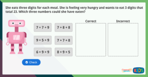 Year 2 Add and Subtract Three 1-Digit Numbers Maths Challenge ...