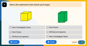 Year 2 Properties of 3D Shapes Game | Classroom Secrets Kids