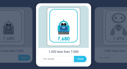 Year 4 Find 1,000 More and Less Flash Cards | Classroom Secrets Kids