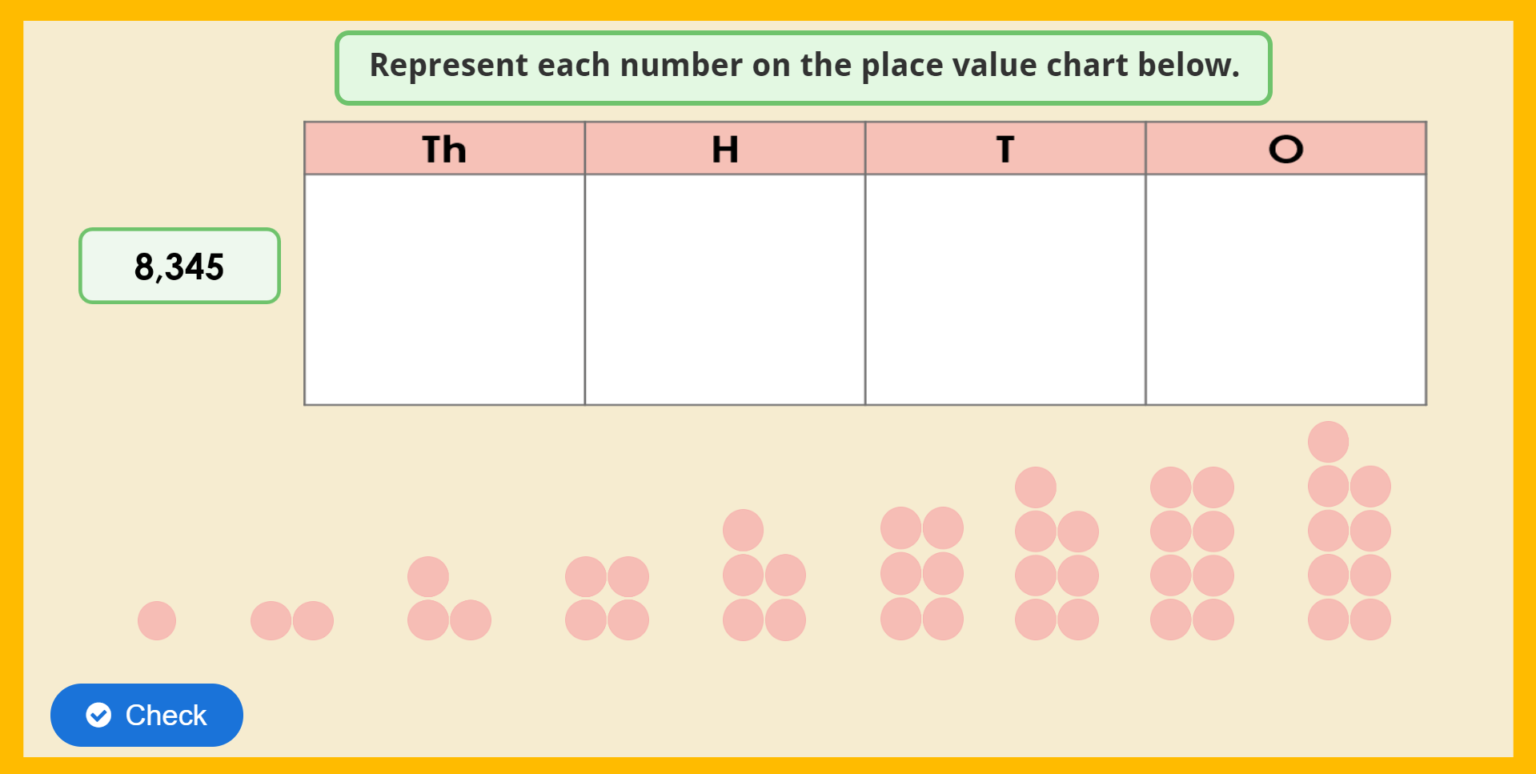 Year 4 Represent Numbers Game | Classroom Secrets Kids