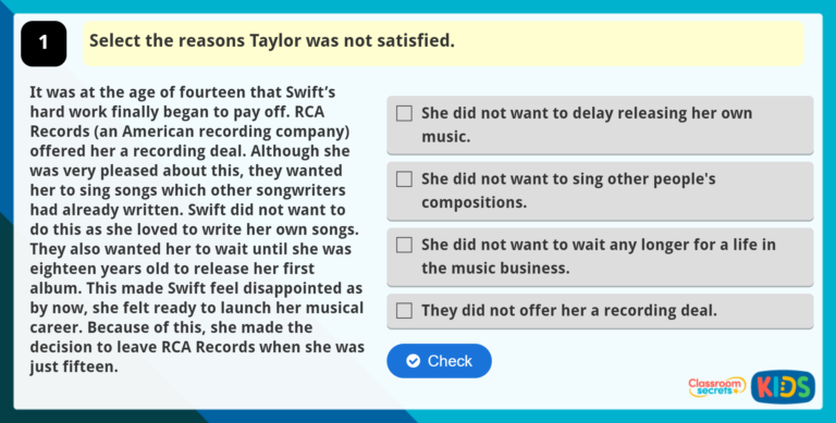 Year 4 Retrieve and Record Reading Comprehension Challenge | Classroom ...