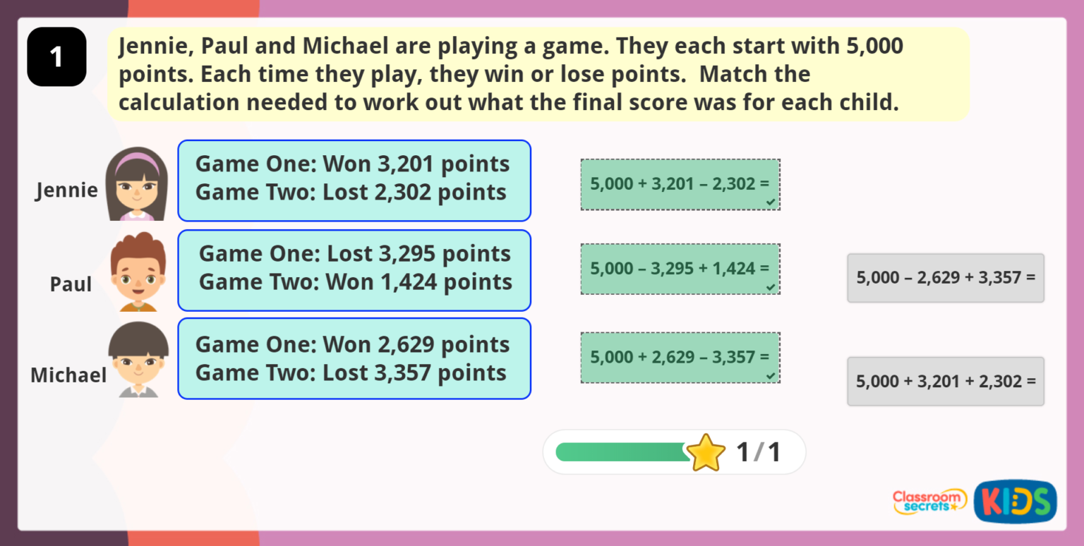 Year 4 Two-Step Problems Activity | Classroom Secrets Kids