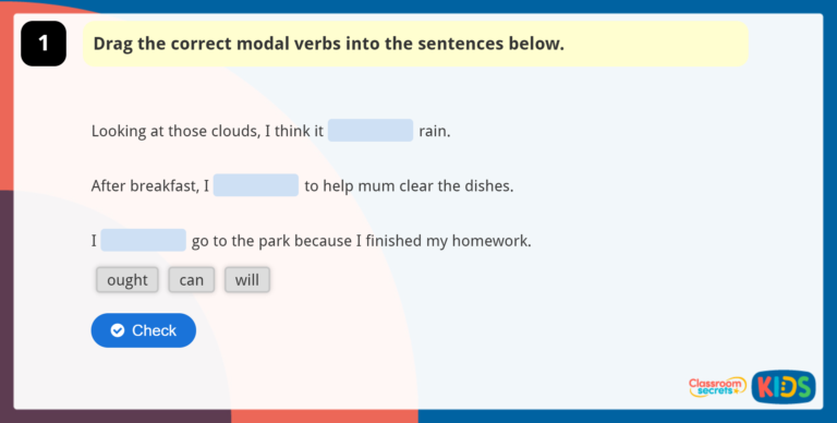 Modal Verbs | Classroom Secrets Kids